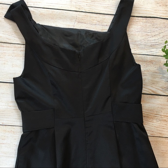 Yoana Baraschi | Dresses | Yoana Baraschi Black Satin Bow Cocktail Dress 2 | Poshmark